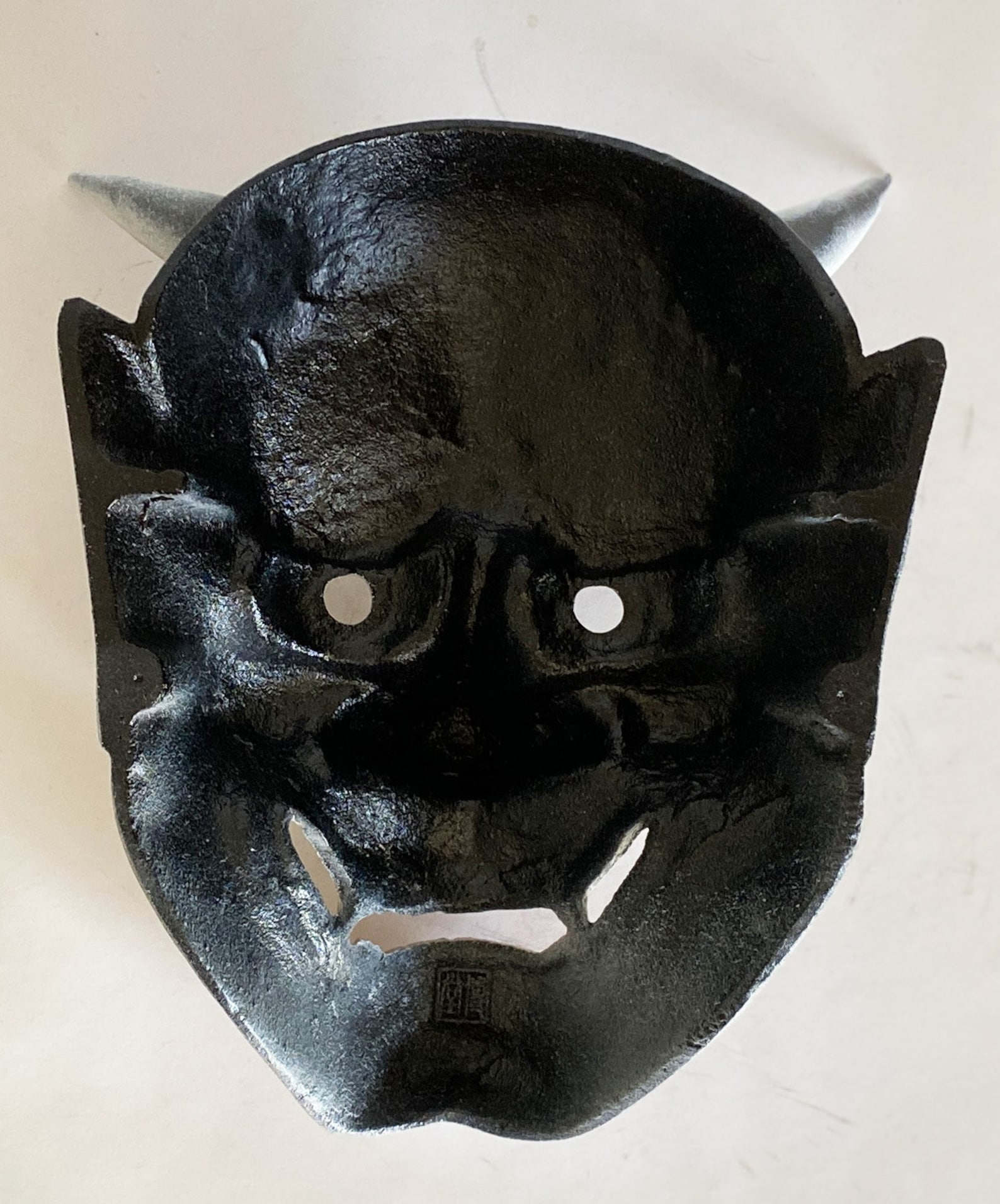 Hannya Handmade Iron Handcraft Mask Omen Noh Kabuki Demon - Etsy