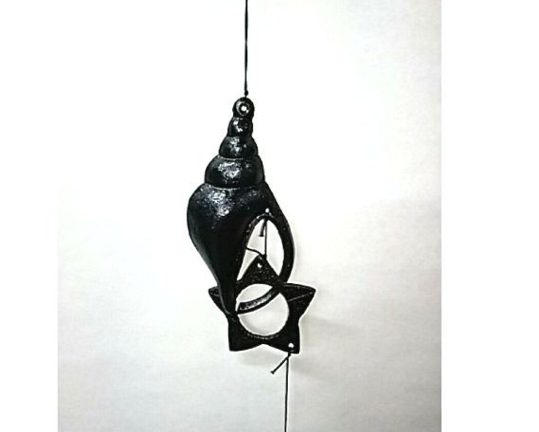 Furin Wind Chime Bell Nanbu Cast Iron Handcraft Conch Shell Made in ...