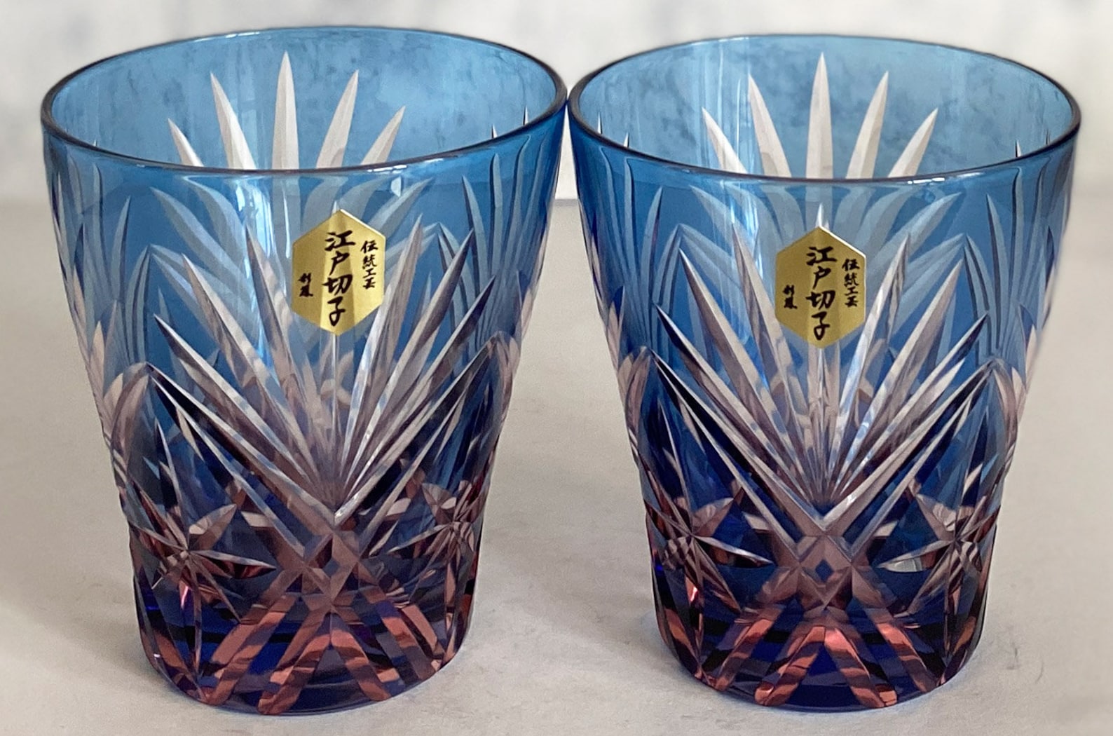 Whiskey Edo Kiriko Glass Japanese Sake Cup Kenbisi Hoshi - Etsy