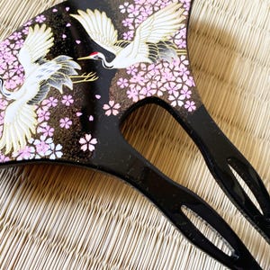 Japanese Lacquer Geisha Kanzashi Comb Kimono Traditional Hairpin Sakura ...
