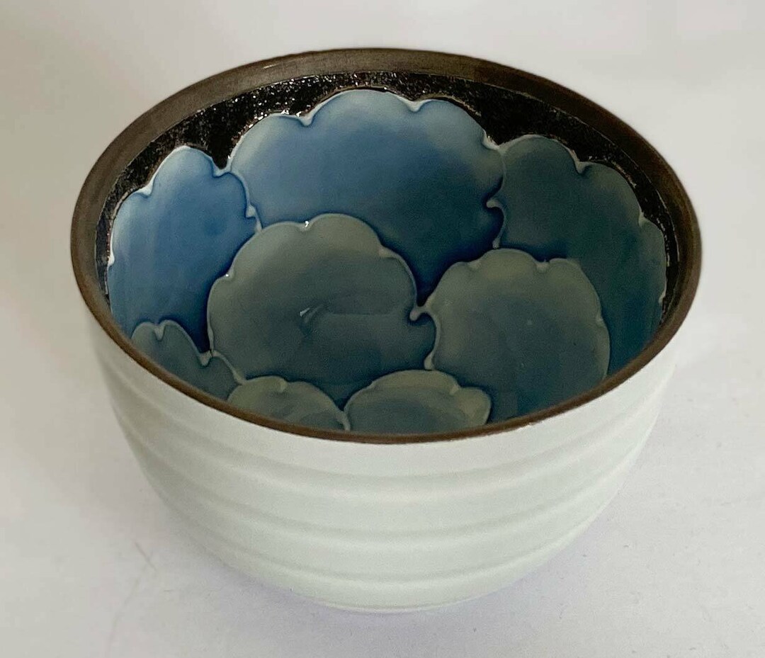 Sencha Yunomi Set Arita Porcelain Ware Japanese Tea Cup Platinum Glaze ...