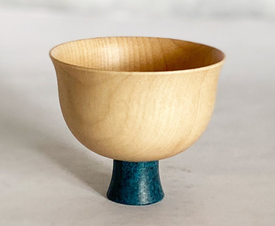 Guinomi Sake Cup WAN Takaoka Brass Yamanaka Lacquerware TURQUOISE BLUE - Etsy