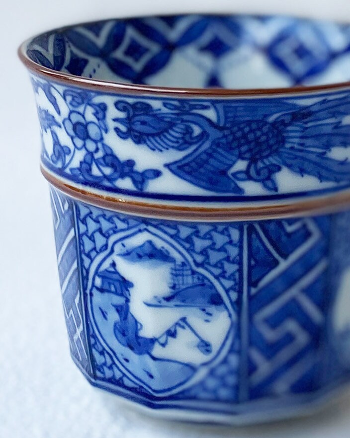 Yunomi Kyo Kiyomizu Yaki Porcelain Japanese Tea Cup Set Jonsui - Etsy