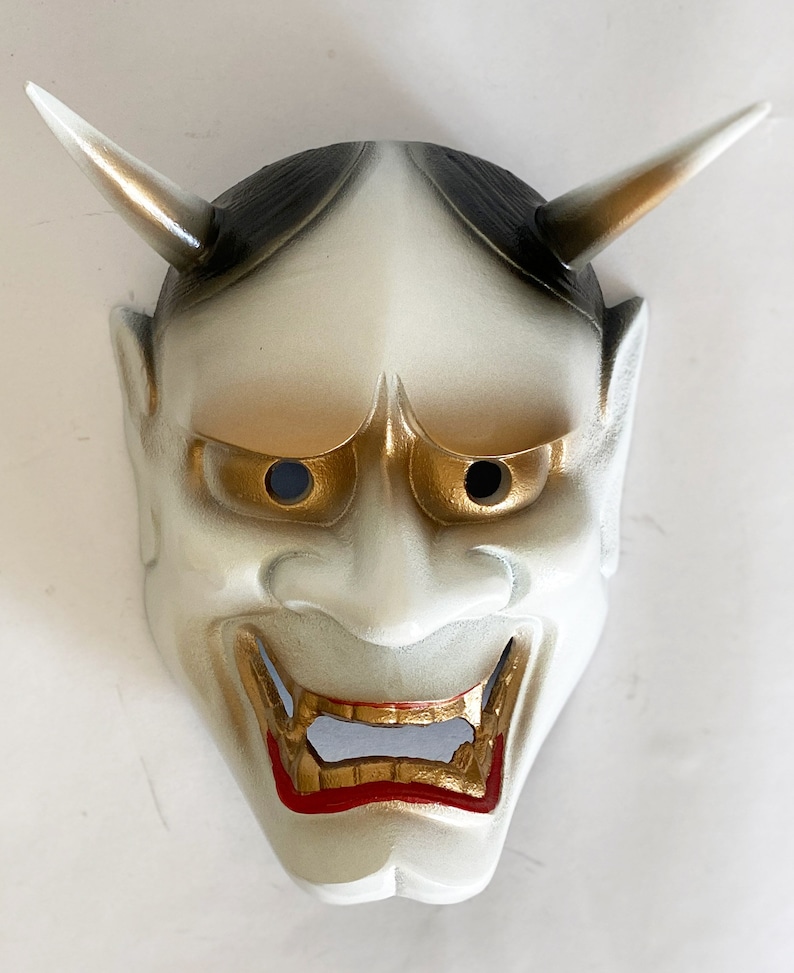 Hannya Handmade Iron Handcraft Mask Omen Noh Kabuki Demon - Etsy