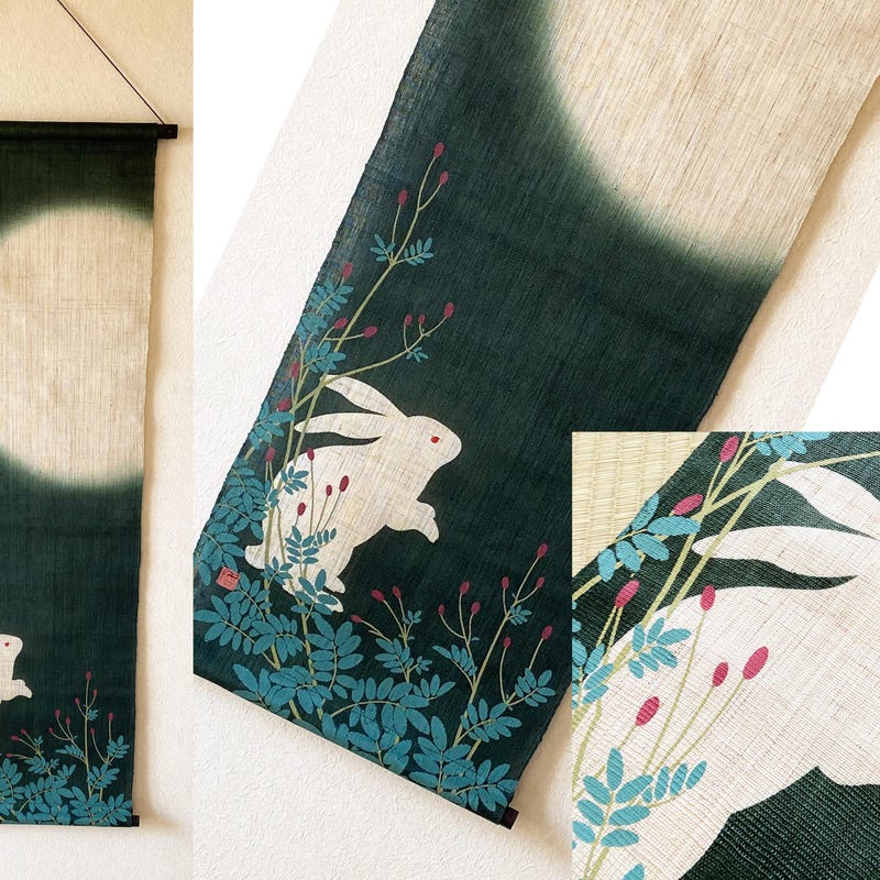 Japanese Moon Rabbits - Etsy UK