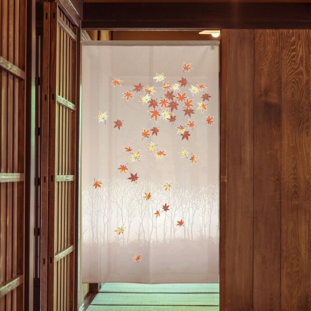 Noren Japanese Door Curtain 150*85cm Polyester Winter Tree Autumn ...