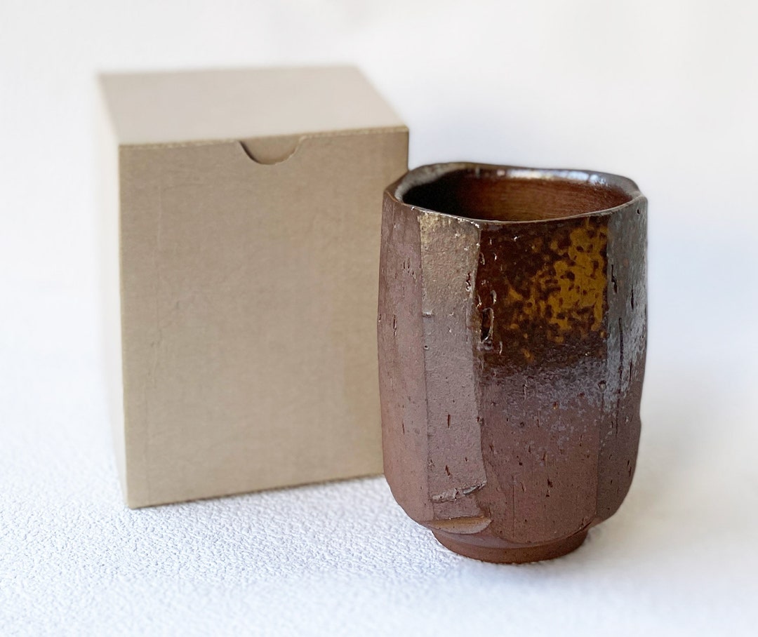 Bizen Yaki Ware Yunomi Japanese Pottery Green Tea Cup Goma Style SOGI ...