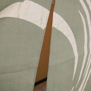 Kyoto Enso Maru Pattern Noren Door Curtain Roketsu Dye Lightgreen ...