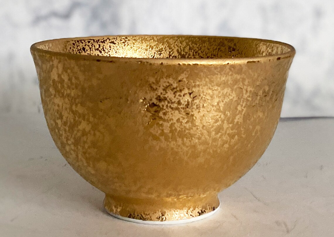 Tazón de arroz japonés Chawan oro Arita porcelana zipang | Etsy