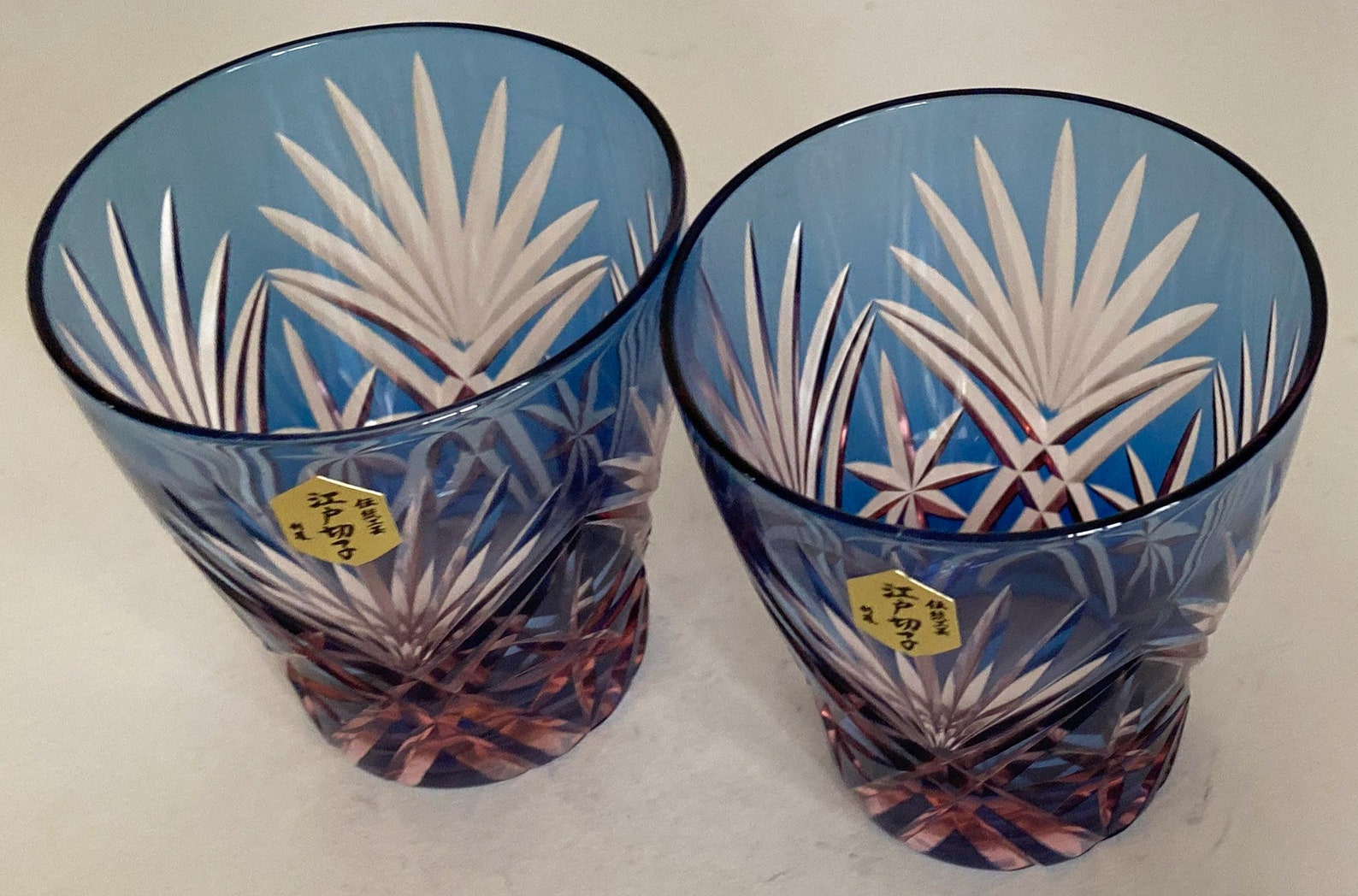 Whiskey Edo Kiriko Glass Japanese Sake Cup Kenbisi Hoshi | Etsy