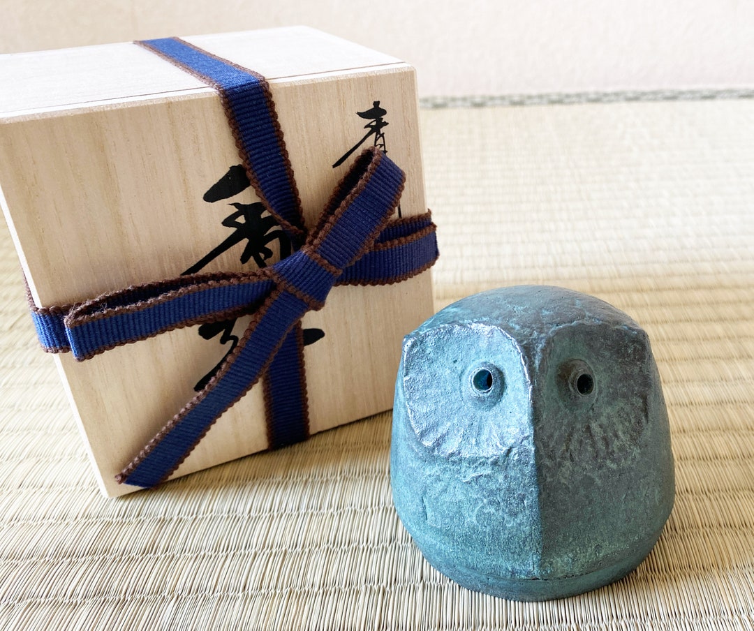 Bronze Japanese Incense Burner Takaoka Owl Motif Japan , US DDP - Etsy