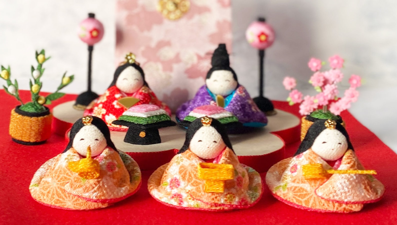 Kyoto Hina Doll Ningyo Girls Festival Chirimen Crape Relaxing - Etsy