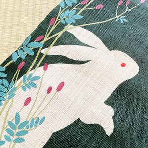 Kyoto Hangin Scroll Kakejiku Tapestry Handpaint Usagi Rabbit Moon ...