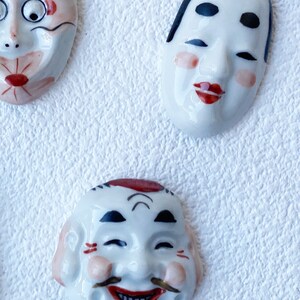 Kyoto Kiyomizu Yaki Ware HASHIOKI 5 Set nor Mask Handcraft Chopstick ...