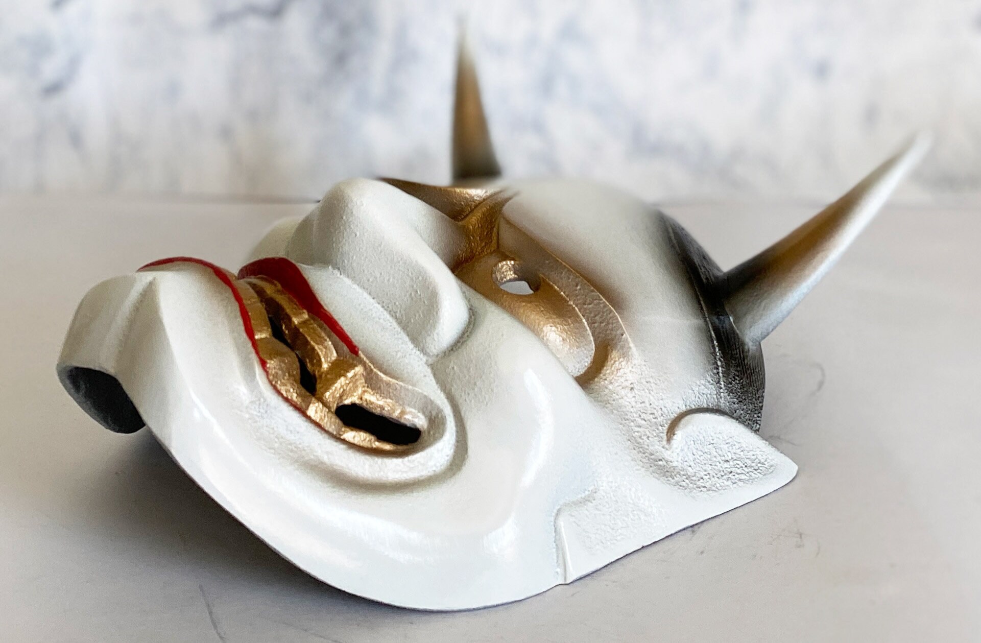 Hannya Handmade Iron Handcraft Mask Omen Noh Kabuki Demon - Etsy