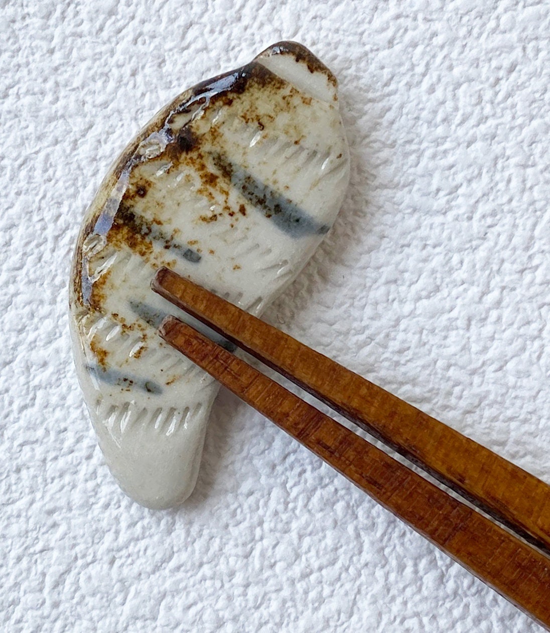Hashioki Kyo Kiyamizu Yaki Porcelain Japanese Chopstick Rest - Etsy