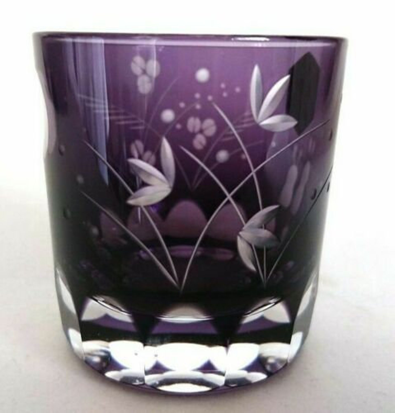 Guinomi Ochoko Edo Kiriko Glass Japanese Sake Cup Usagi Rabbit | Etsy