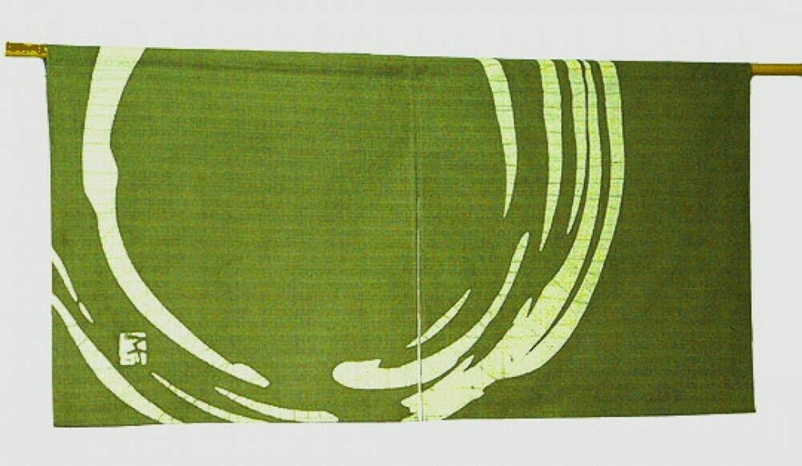 Kyoto Enso Maru Pattern Noren Door Curtain Roketsu Dye Green 85x43cm ...
