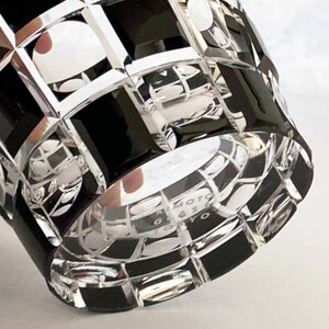 Edo Kiriko Japanese Black Ichimatsu Check Pattern Japan - Etsy