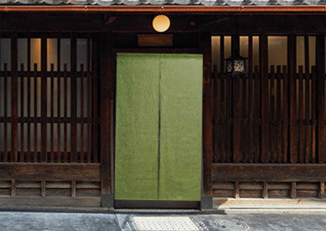 Kyoto Noren Japanese Hanging Door Curtain Linen 88150 Chijimi Weven ...