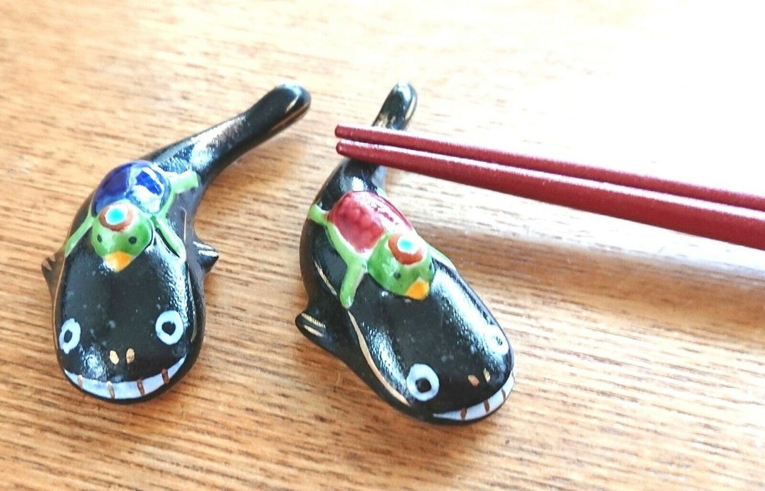 Kyo Kiyomizu Hashioki Japanese Chopstick Rest Kappa Water Demon Catfish ...