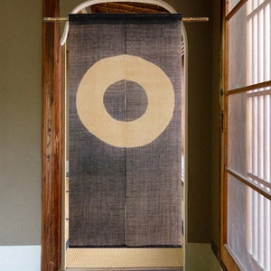 Kyoto Noren Japanese Hanging Door Curtain Linen Handcraft Brush Dye ...