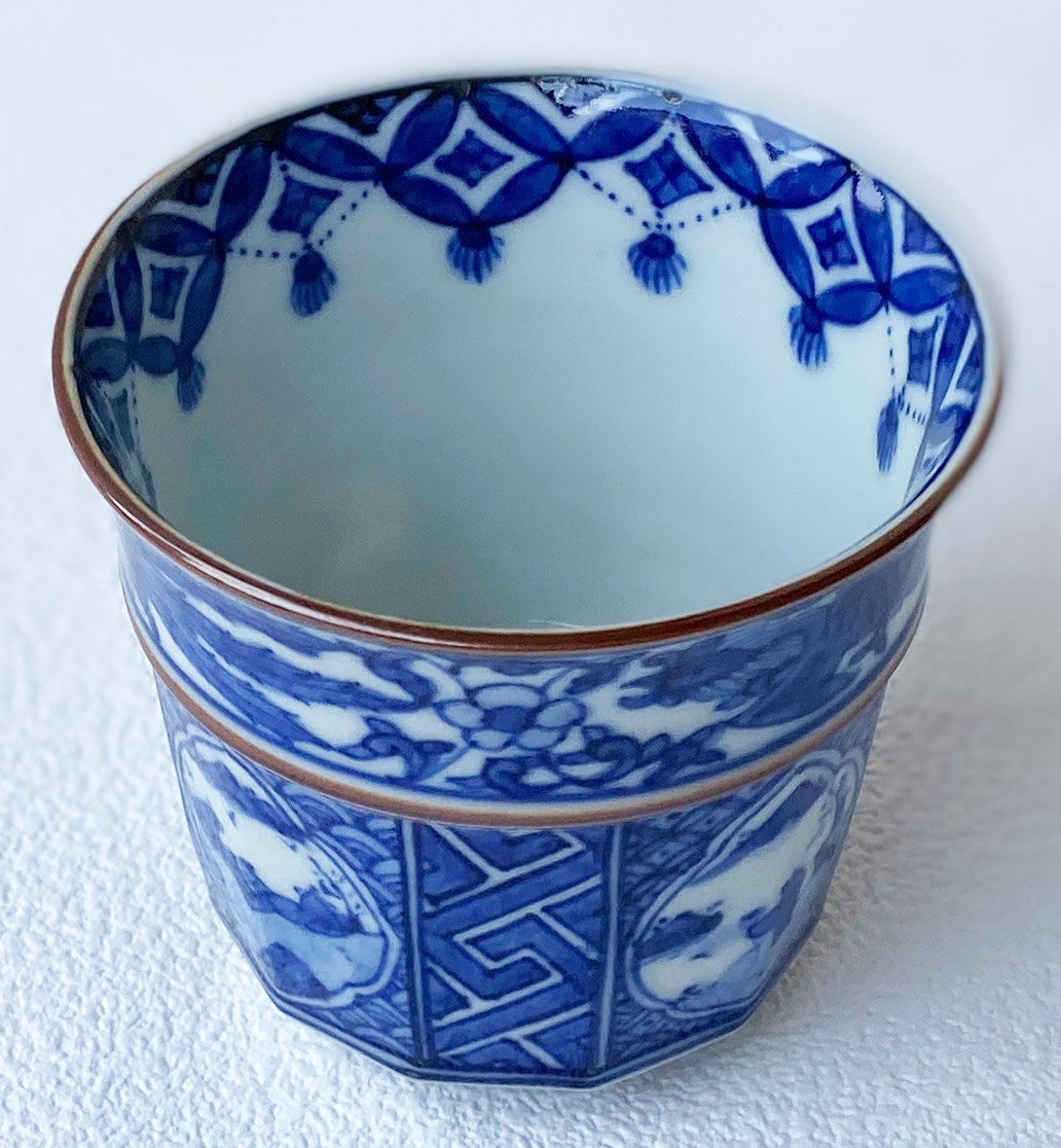 Yunomi Kyo Kiyomizu Yaki Porcelain Japanese Tea Cup Set Jonsui - Etsy