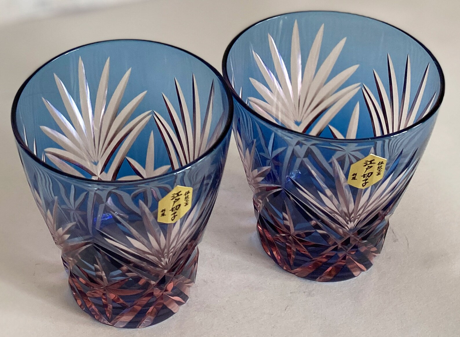 Whiskey Edo Kiriko Glass Japanese Sake Cup Kenbisi Hoshi | Etsy