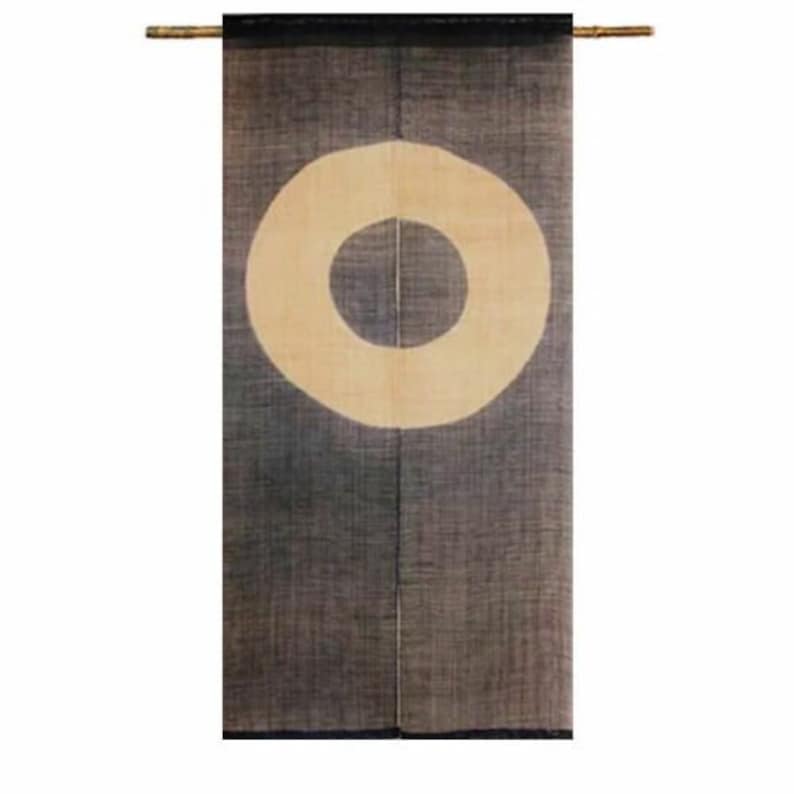 Kyoto Noren Japanese Hanging Door Curtain Linen Handcraft Brush Dye ...