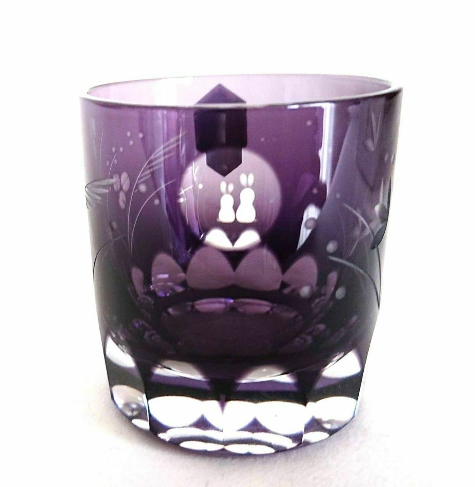 Guinomi Ochoko Edo Kiriko Glass Japanese Sake Cup Usagi Rabbit - Etsy