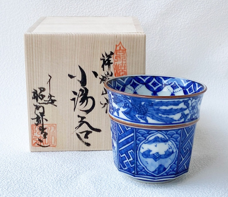Yunomi Kyo Kiyomizu Yaki Porcelain Japanese Tea Cup Set Jonsui - Etsy