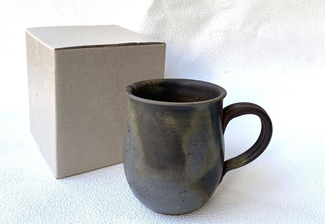Bizen Yaki Ware Mug Cup Japanese Coffee Tea Cup Sangiri Style Tosho ...