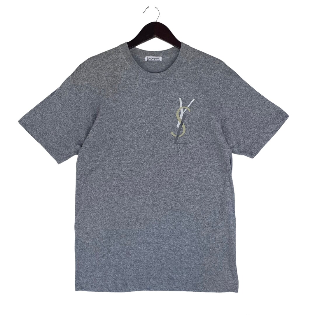 VINTAGE Yves Saint Laurent YSL Big Logo Tee Shirt - Etsy