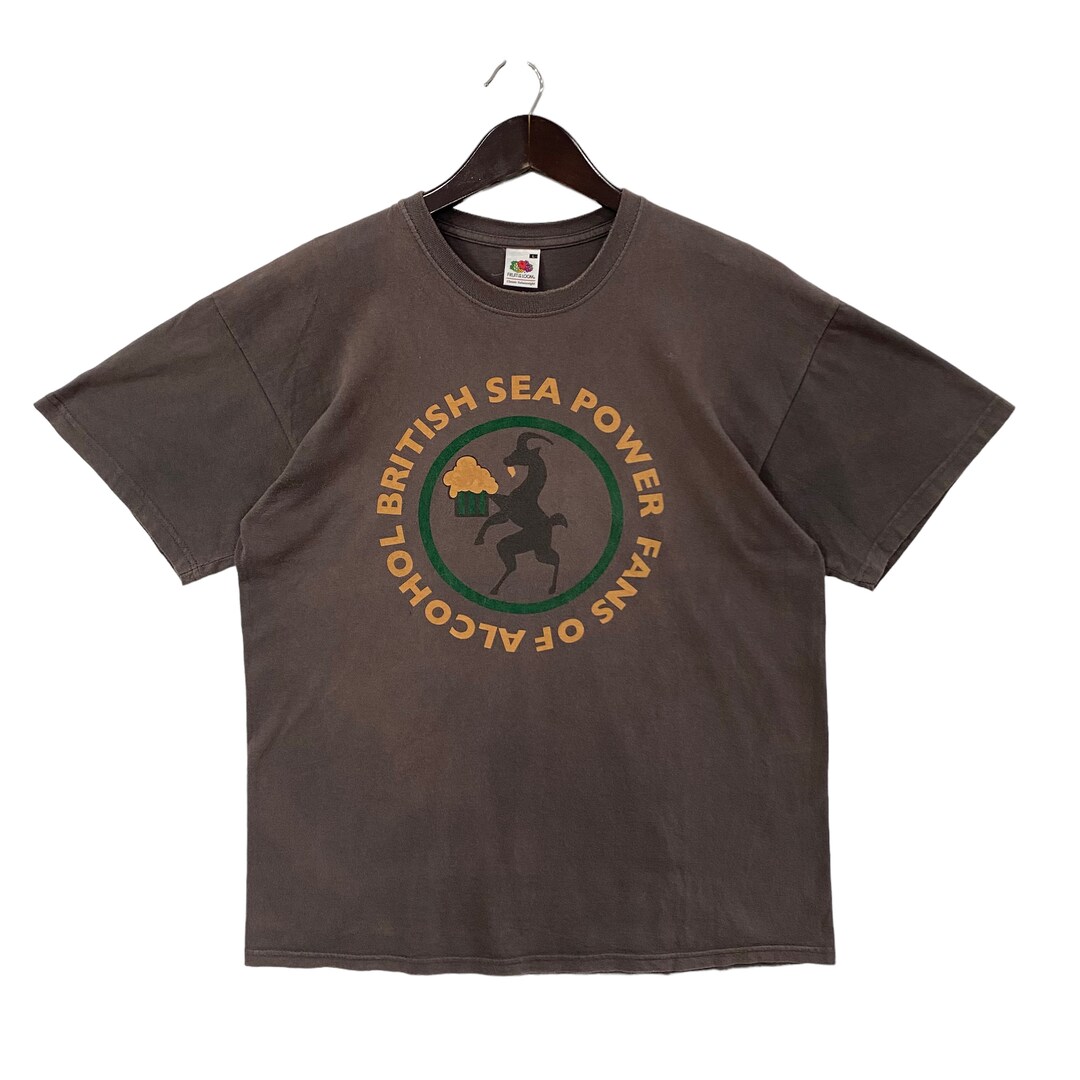 Vintage BRITISH SEA POWER Fans of Alcohol Britpop Band Rare Tee Shirt ...