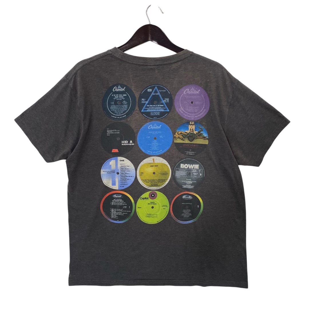 VINTAGE EMI Records Label / Radiohead Bowie RHCP Beatles King Cole ...