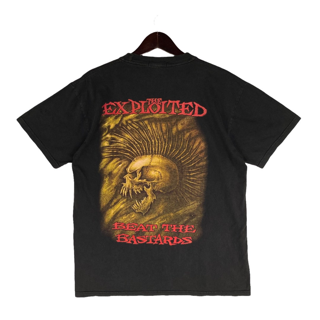 VINTAGE THE EXPLOITED Punkrock Band Reaper Beat the Bastards Tee Shirt ...