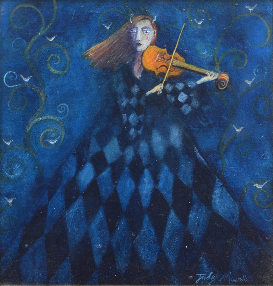 Viola Player, a Limited Edition Giclee Print Taken From an Original ...
