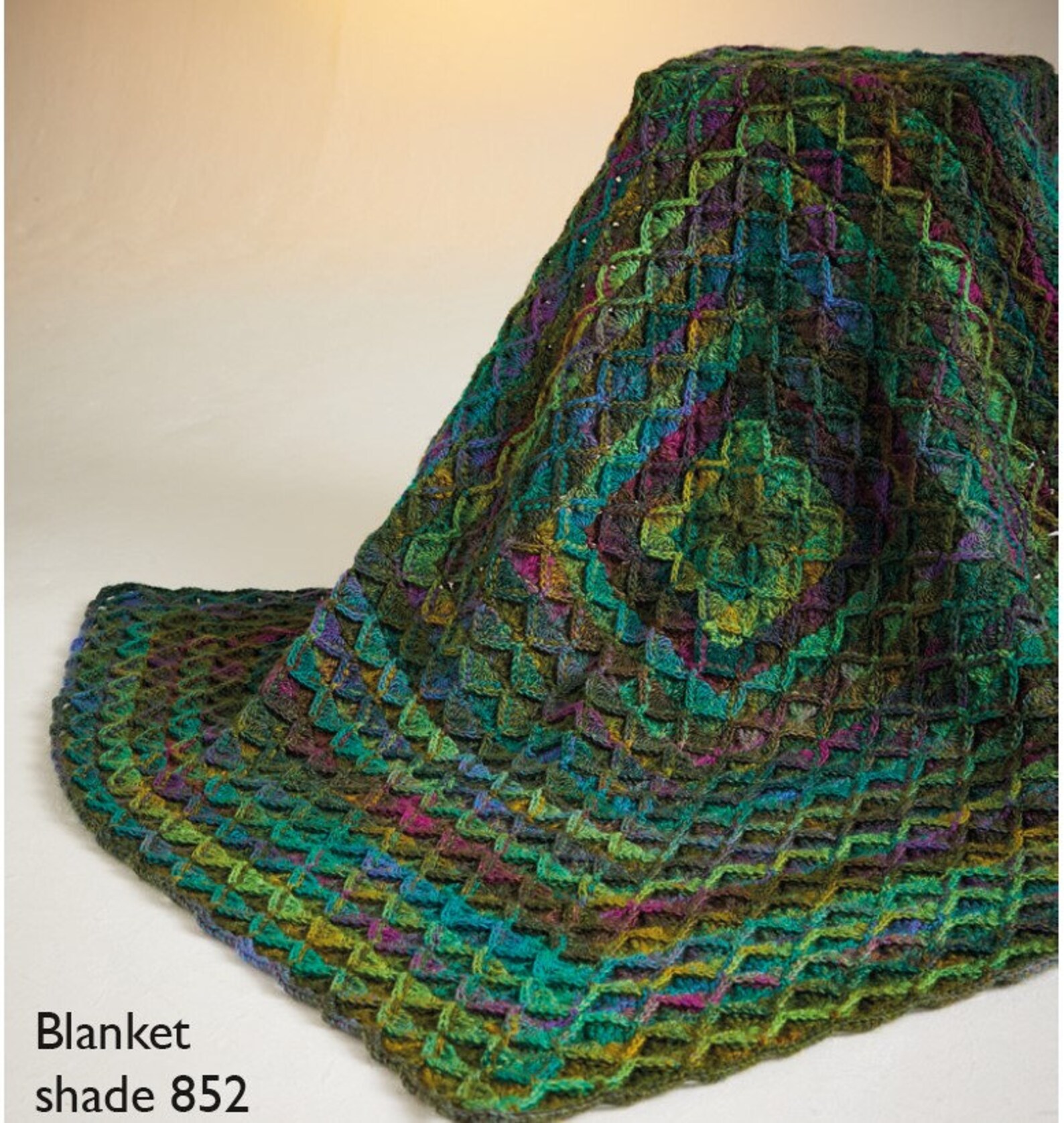 Crochet Pattern the Ornamentals Blanket With Variegated Self Patterning ...