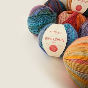 Sirdar Jewelspun Aran 200g Variegated Self Patterning Yarn - Etsy