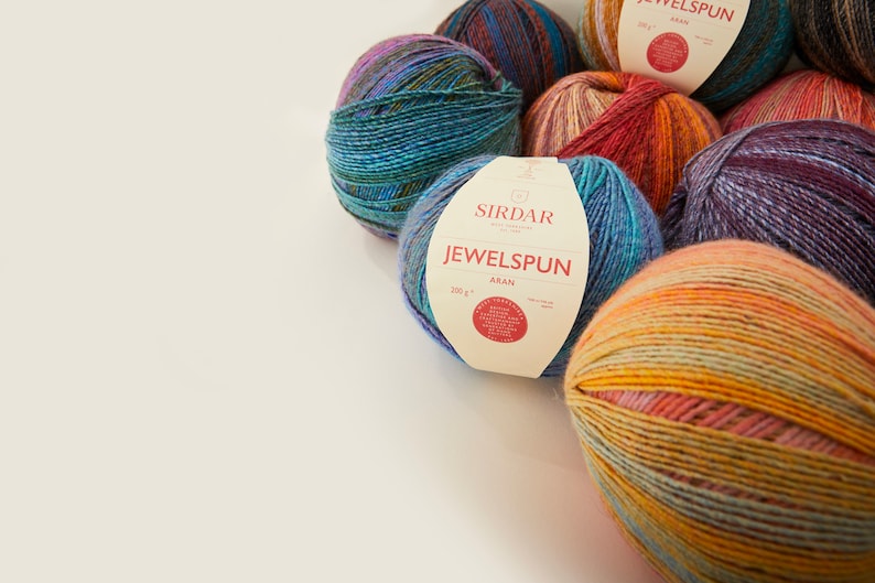 Sirdar Jewelspun Aran 200g Variegated Self Patterning Yarn - Etsy