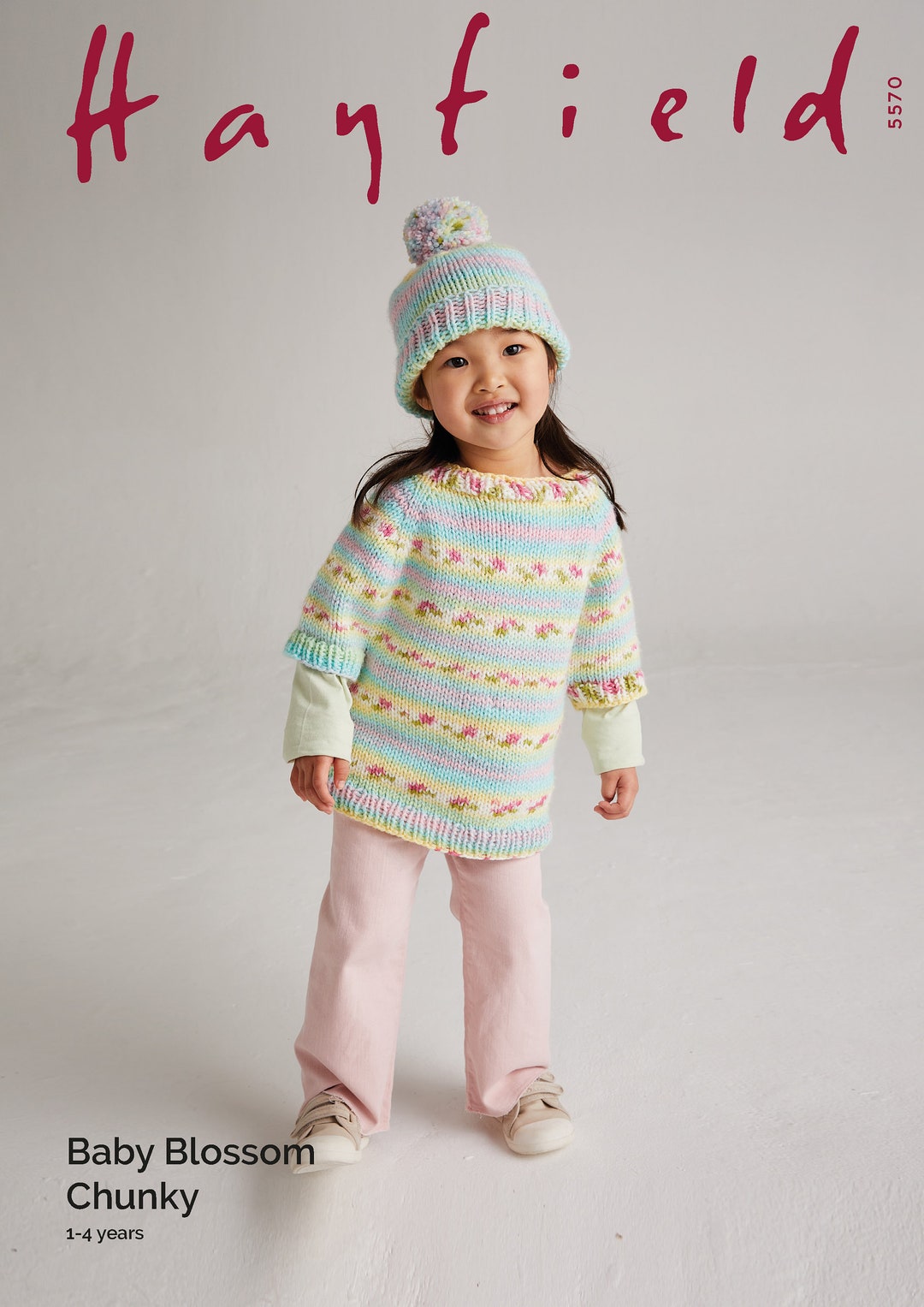 Knitting Pattern the Poncho & Hat in Variegated Self Patterning ...