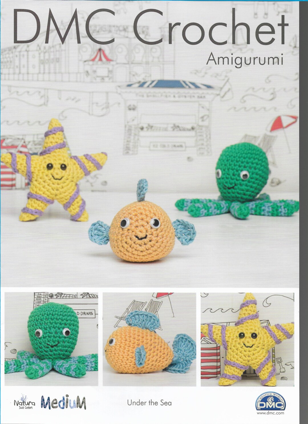 Instant Download - Crochet Under the Sea Amigurumi Pattern Only Natura ...