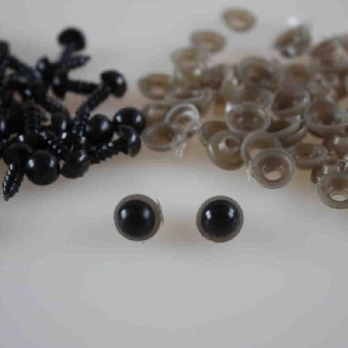 Safety Googly 12mm Eyes 10 Pcs ( 5 Pairs) With Safety Washer Assorted ...
