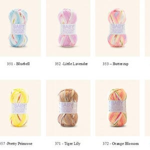 Hayfield Baby Blossom Chunky Self Patterning Yarn 100g - Etsy