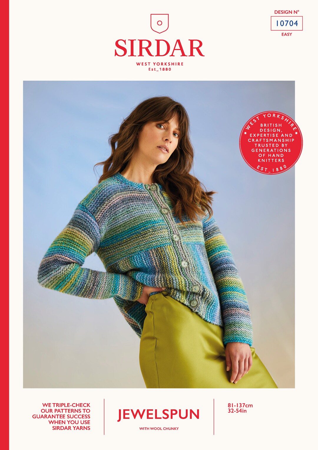 Knitting Pattern Riptide Cardi With Variegated Self Patterning Chunky ...