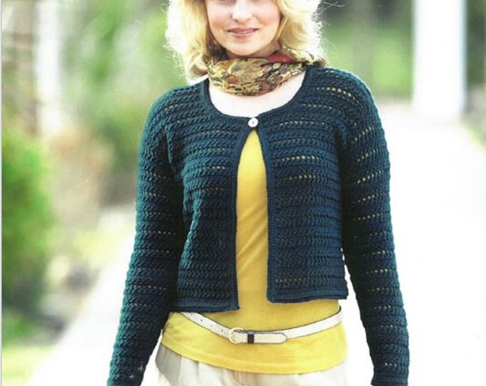 Round Neck Cardigan Crochet Pattern Only - Etsy