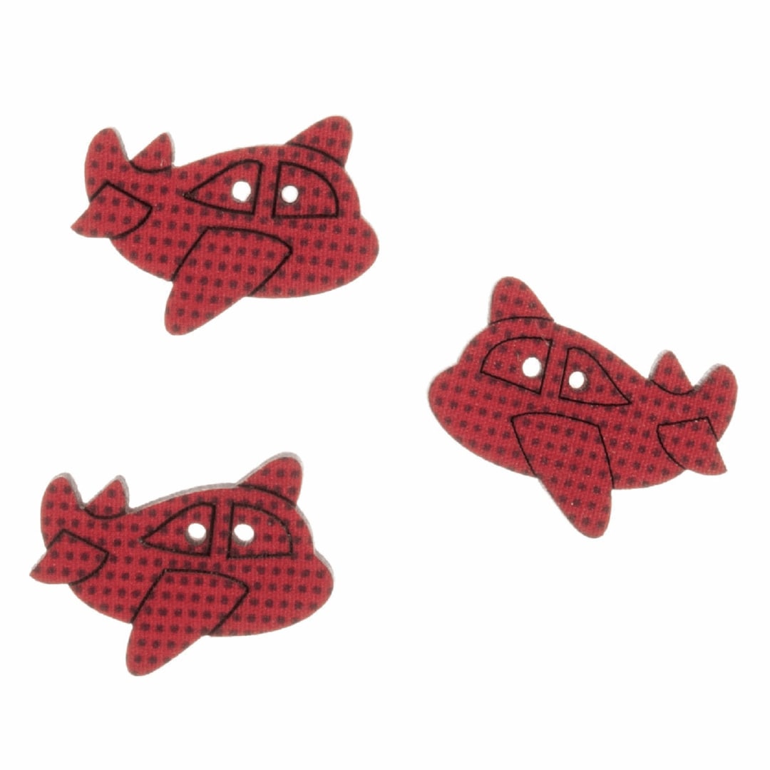 A Card of Buttons - Plane Size 28mm Pack of 3 - Etsy