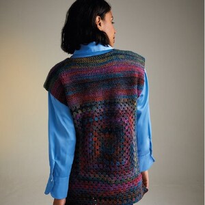 Crochet Pattern the Twilight Terrace Tabard With Variegated Self ...