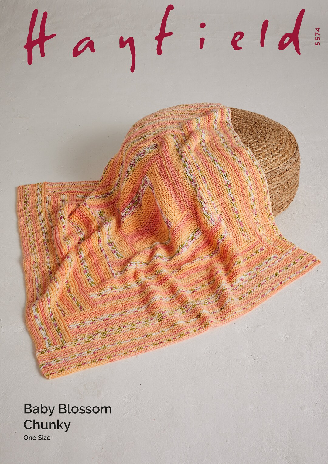 Knitting Pattern the Little Buds Blanket in Hayfield Baby Blossom ...