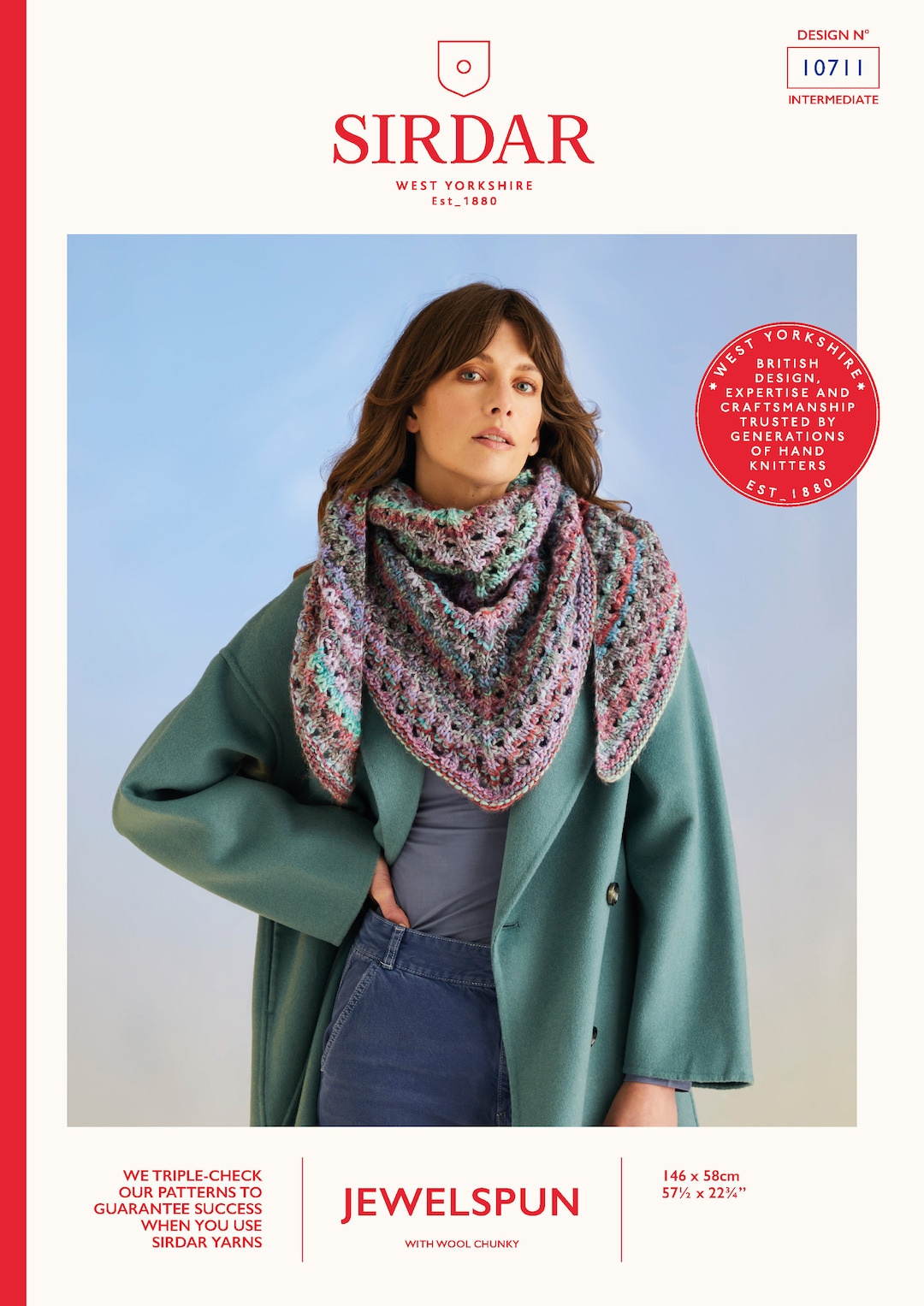 Knitting Pattern Sea Shells Shawl With Variegated Self Patterning ...